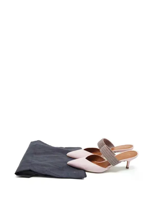 MALONE SOULIERS X Roy Luwolt Strap-braided Leather Mules
