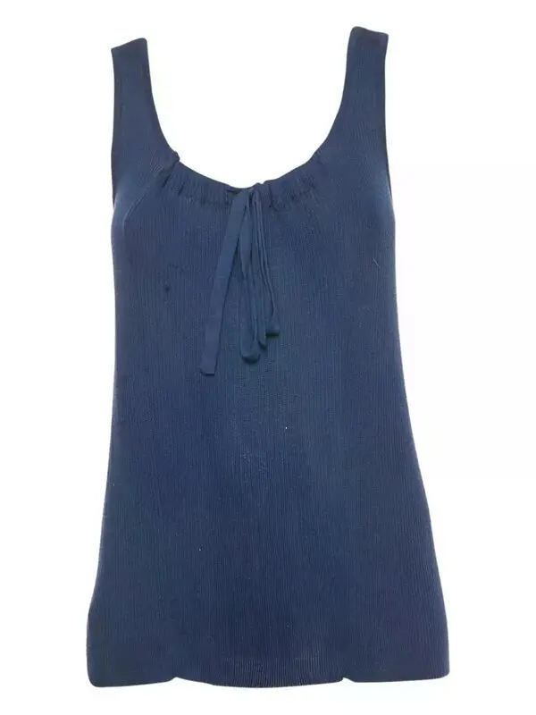 Marni Knitted Tie-up Tank Top
