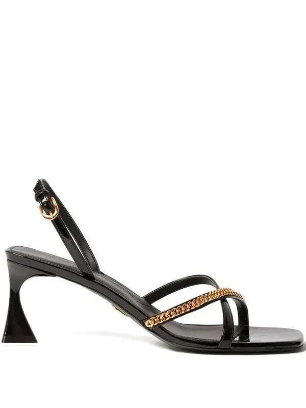 Stella McCartney Elsa Chain-embellished Square Sandals