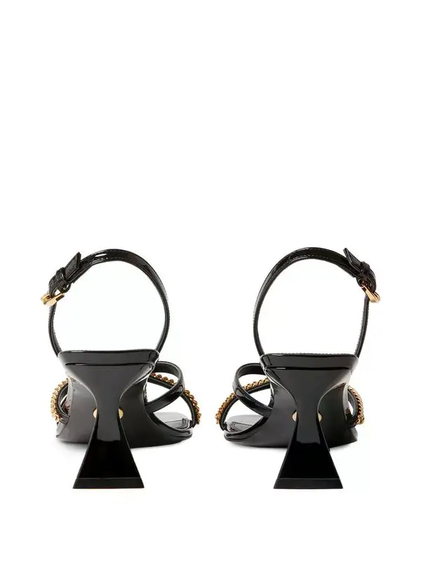 Stella McCartney Elsa Chain-embellished Square Sandals
