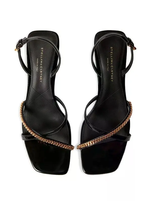 Stella McCartney Elsa Chain-embellished Square Sandals