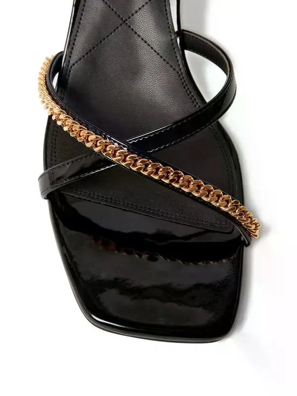 Stella McCartney Elsa Chain-embellished Square Sandals