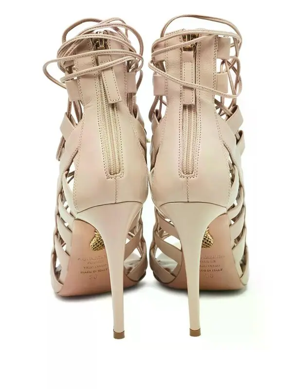AQUAZZURA Lace-up Stiletto Heel Sandals