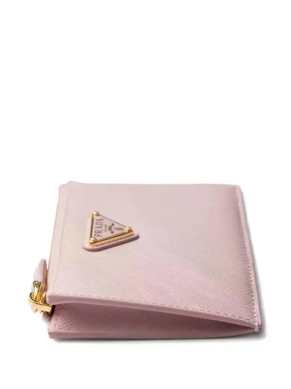Prada Small Saffiano-leather Wallet - Pink