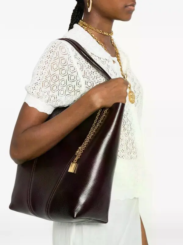 Chloé Charm-detail Tote Bag - Purple