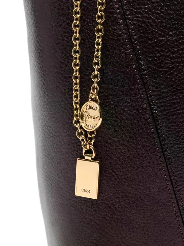 Chloé Charm-detail Tote Bag - Purple