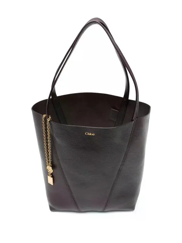 Chloé Charm-detail Tote Bag - Purple