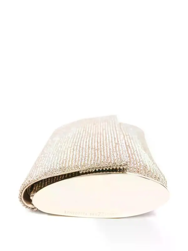 Benedetta Bruzziches Kate Embellished Chain Clutch - Neutrals