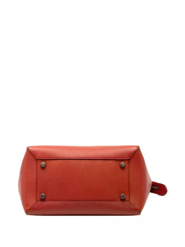 Celine 2016 Mini Grained Calfskin Belt Bag - Red