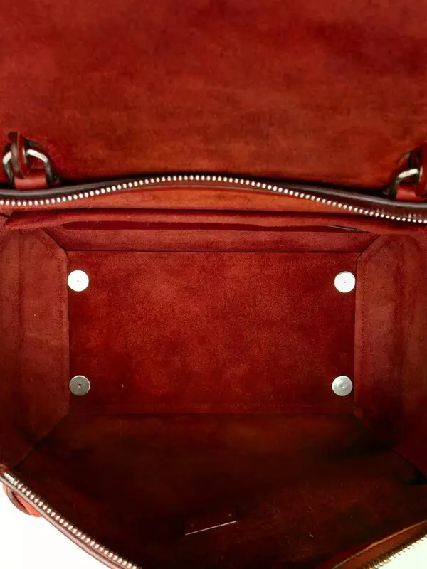 Celine 2016 Mini Grained Calfskin Belt Bag - Red