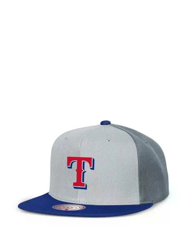 Mitchell & Ness Texas Rangers Triple Play Panelled Baseball Cap - Grey