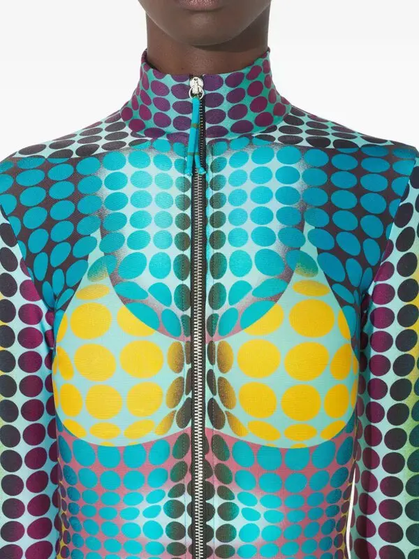 JEAN PAUL GAULTIER Dots-print Midi Dress