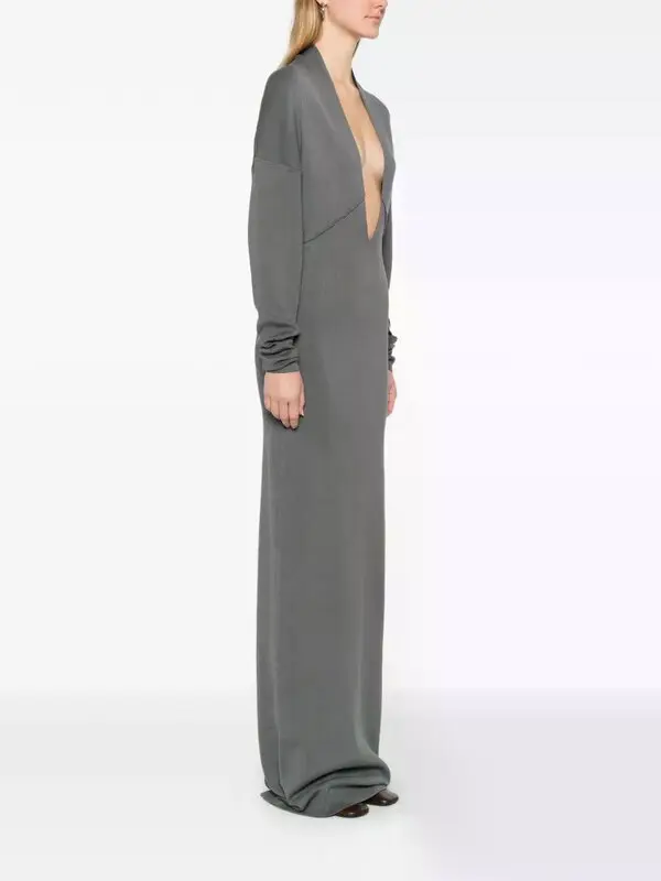 ENTIRE STUDIOS Parallell V-neck Long-sleeve Maxi Dress