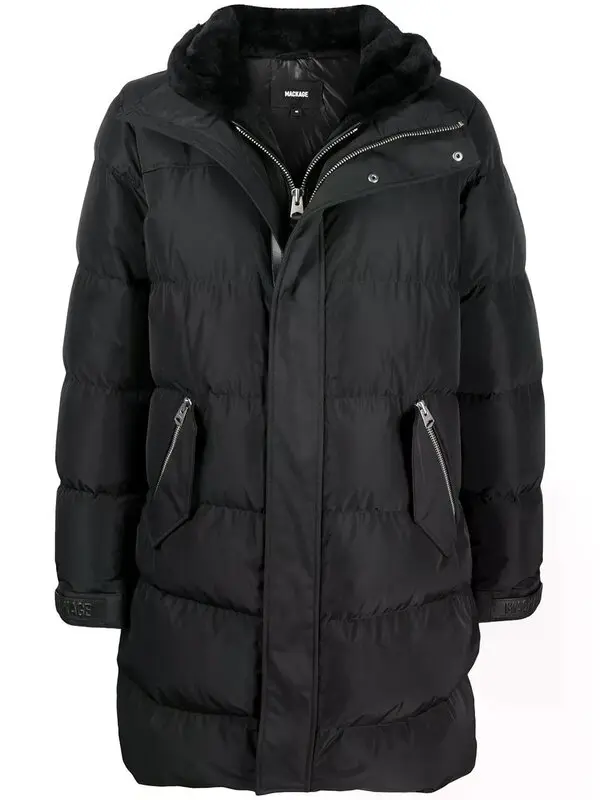 Mackage Down Coat With Shearling-lined Hood