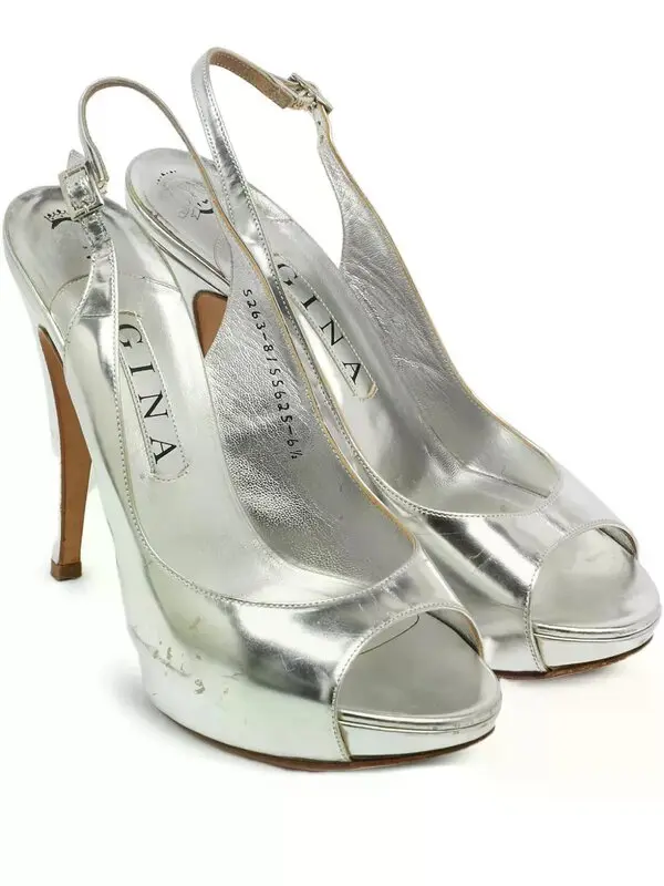GINA 120mm Slingback Heeled Sandals