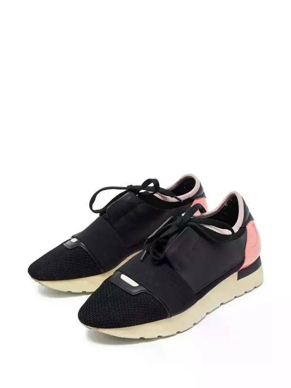 Balenciaga Leather Sneakers - Black