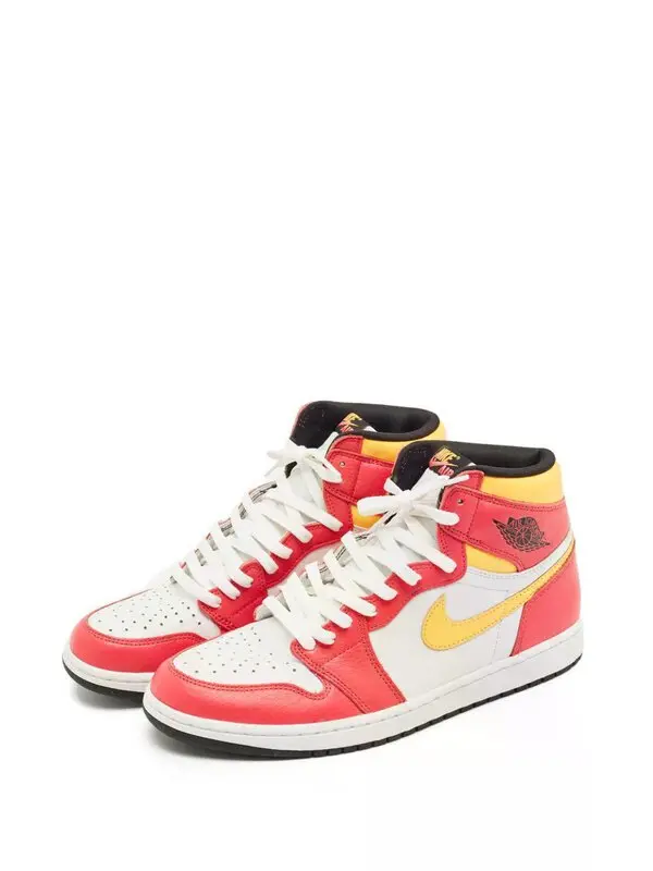 JORDAN 1 Retro High Og Leather Sneakers - Red