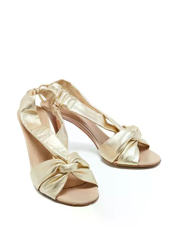 SERGIO ROSSI 100mm Knot-detail Slingback Sandals