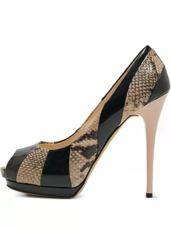 GIUSEPPE ZANOTTI 120mm Embossed Leather Pumps