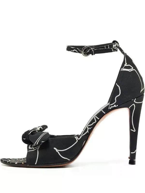 Miu Miu 90mm Knotted Ankle-strap Sandals