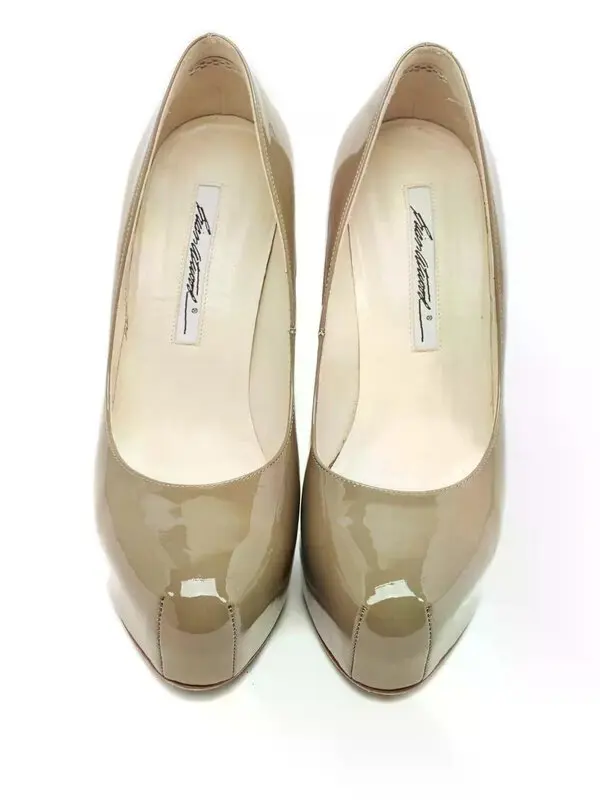 Brian Atwood 130mm Patent Leather Platform Pumps