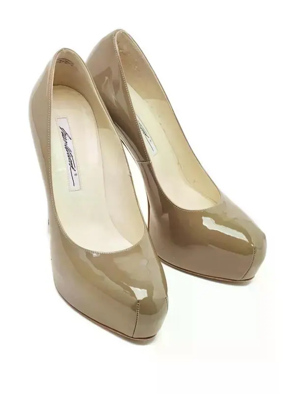 Brian Atwood 130mm Patent Leather Platform Pumps
