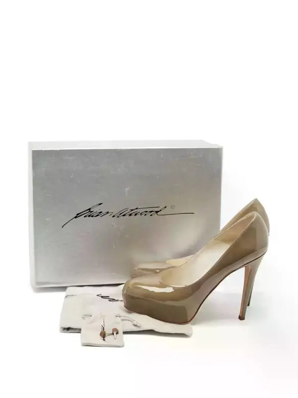 Brian Atwood 130mm Patent Leather Platform Pumps