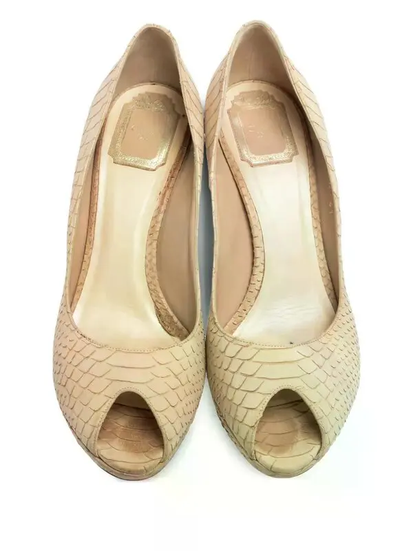 Dior 120mm Python-embossed Heeled Pumps