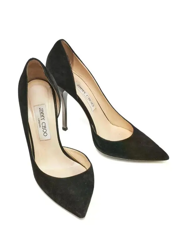 JIMMY CHOO Suede Pointed Toe High Heel Pumps