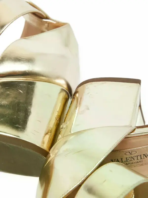 Valentino Garavani 60mm Metallic Sandals