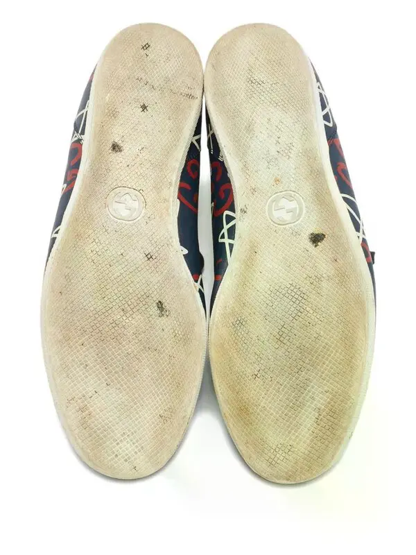 Gucci Graffiti Star Leather Sneakers