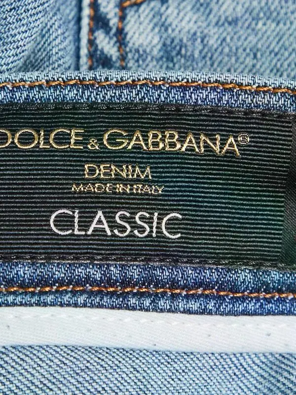 Dolce & Gabbana Distressed-effect Jeans - Blue