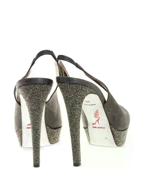 Rene Caovilla Platform Slingback Sandals