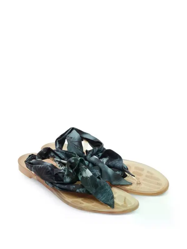 Dior Kaleidoscope Pattern Thong Sandals
