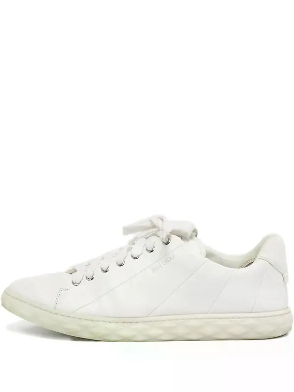 JIMMY CHOO Diamond Leather Low-top Sneakers