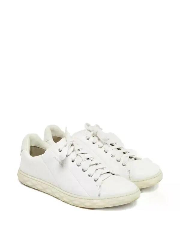 JIMMY CHOO Diamond Leather Low-top Sneakers