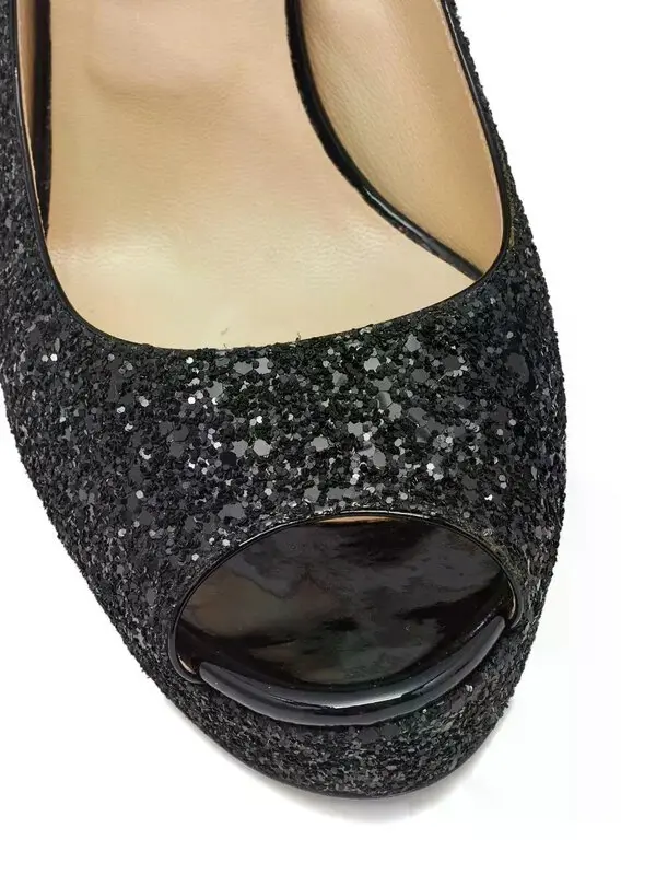 JIMMY CHOO Dahlia Glitter Platform Pumps