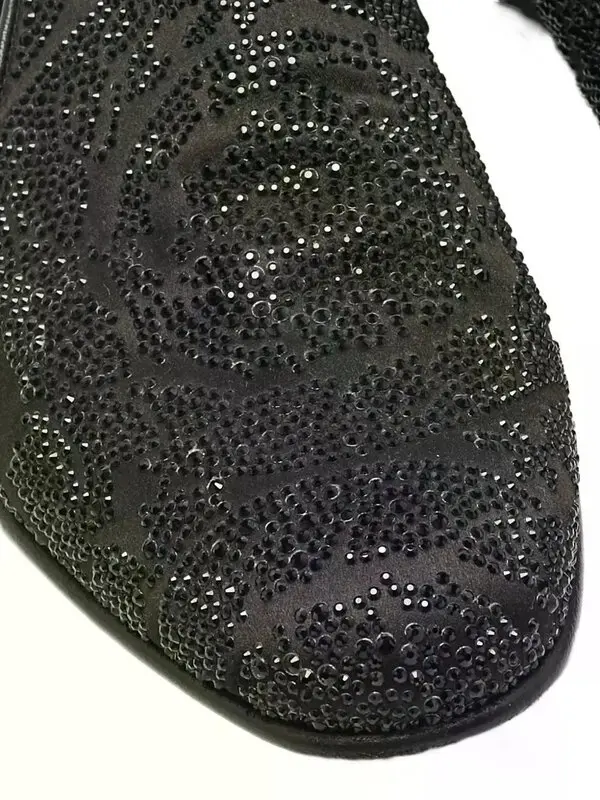 Versace Crystal-embellished Loafers