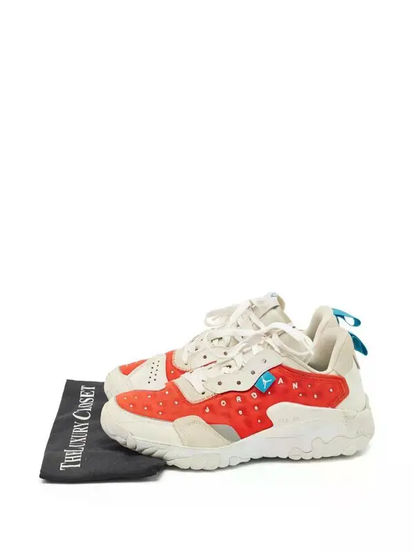 JORDAN Mesh And Suede Sneakers - White