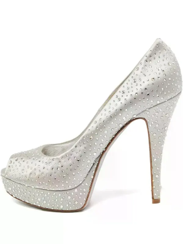 LORIBLU 150mm Crystal-embellished Heeled Pumps