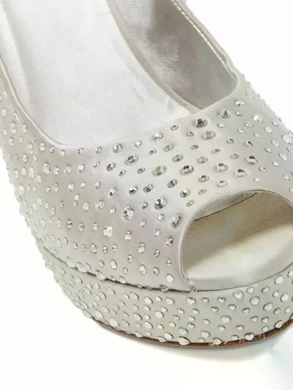 LORIBLU 150mm Crystal-embellished Heeled Pumps