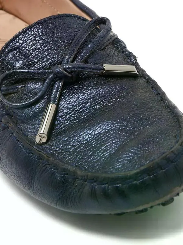TOD'S Gommino Leather Loafers - Blue