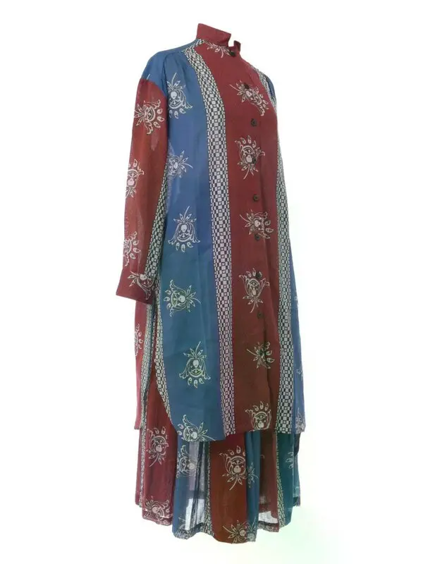 SOULEIADO Patterned Skirt Suit