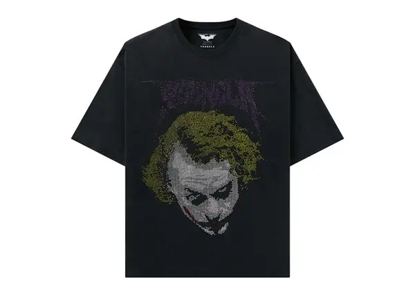 YOUNGLA X Batman Rhinestone Tee Shirt - Joker