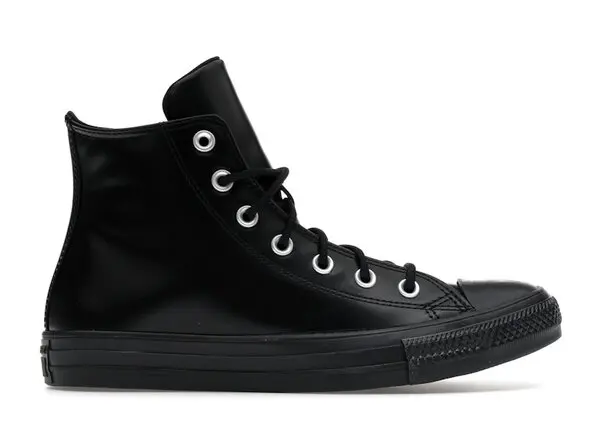 CONVERSE Chuck Taylor All Star Leather High-top Sneakers - Black/total Eclipse
