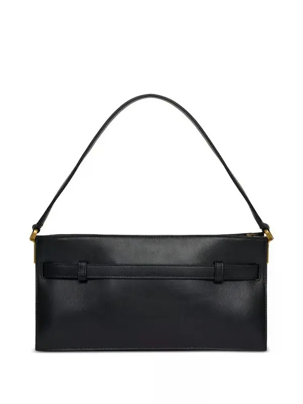 Nanushka Mini Harmonica Buckle Shoulder Bag - Black