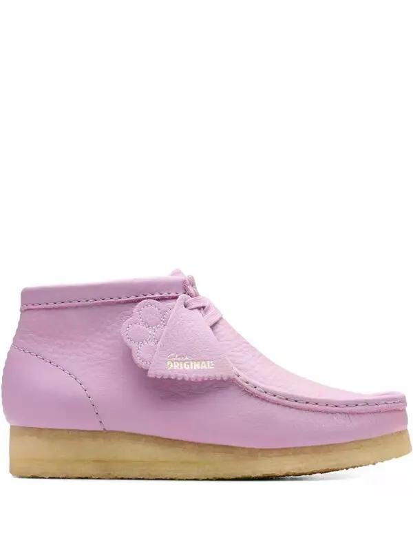 Clarks Wallabee Leather Boots - Pink