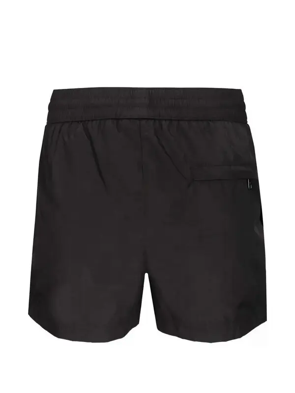 Dolce & Gabbana Logo-plaque Swim Shorts - Black