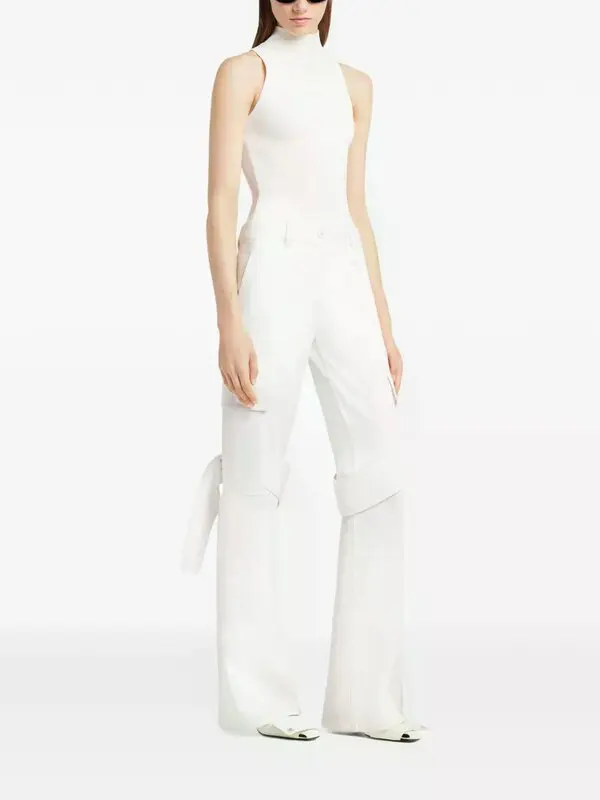 COURREGES Cotton Trousers With Flap-pocket