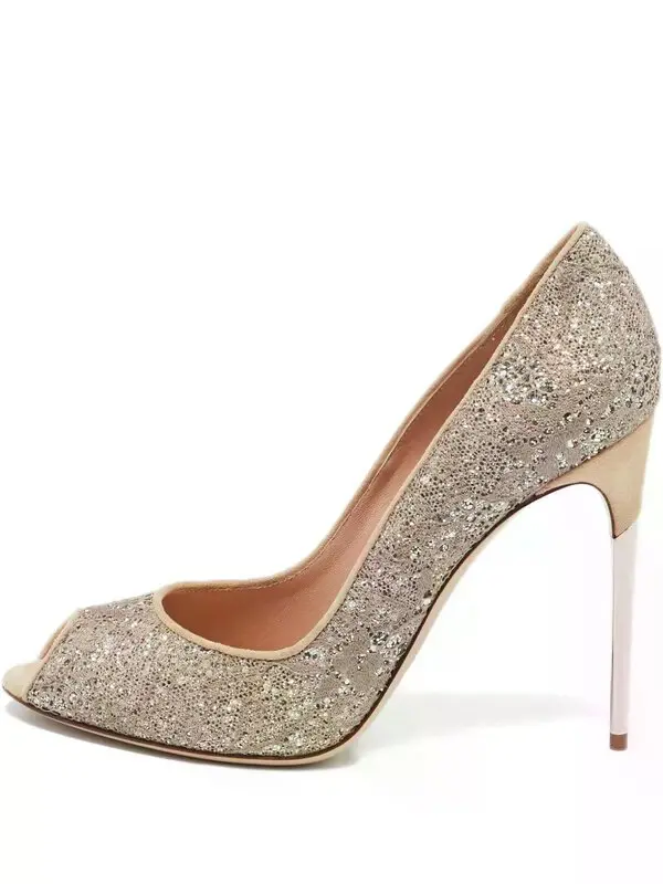 SEBASTIAN TAREK 120mm Glitter-embellished Pumps